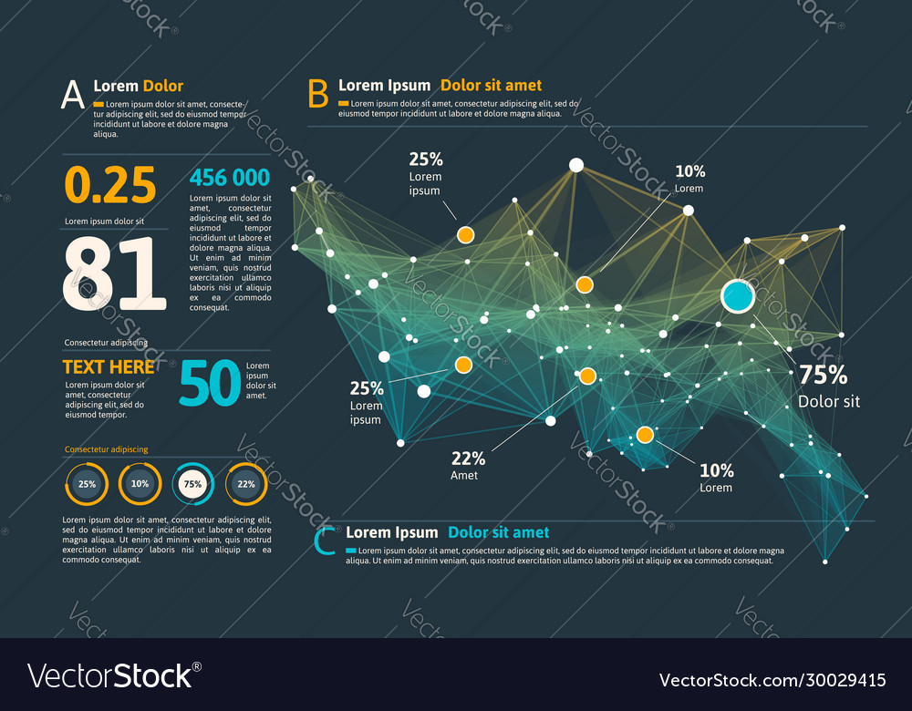 Futuristic infographic information aesthetic Vector Image