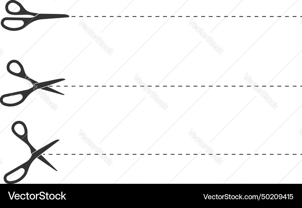 Scissor icon scissors cut design element or logo Vector Image