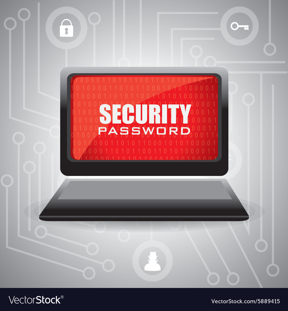 Security system design Royalty Free Vector Image