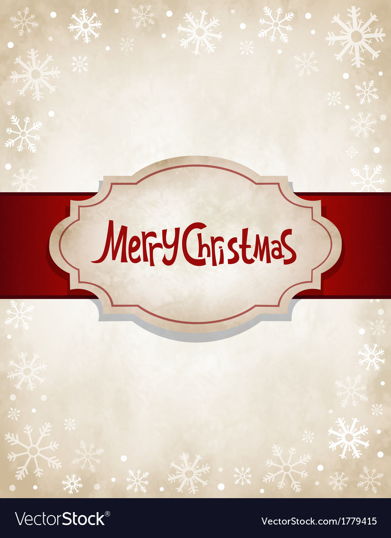 Vintage christmas Royalty Free Vector Image - VectorStock