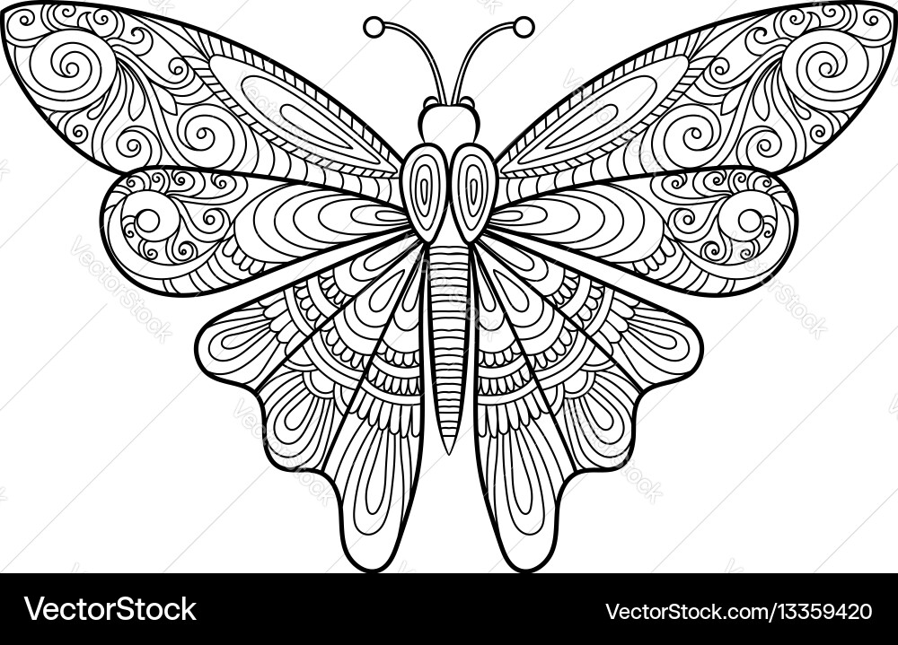 Decorative butterfly Royalty Free Vector Image