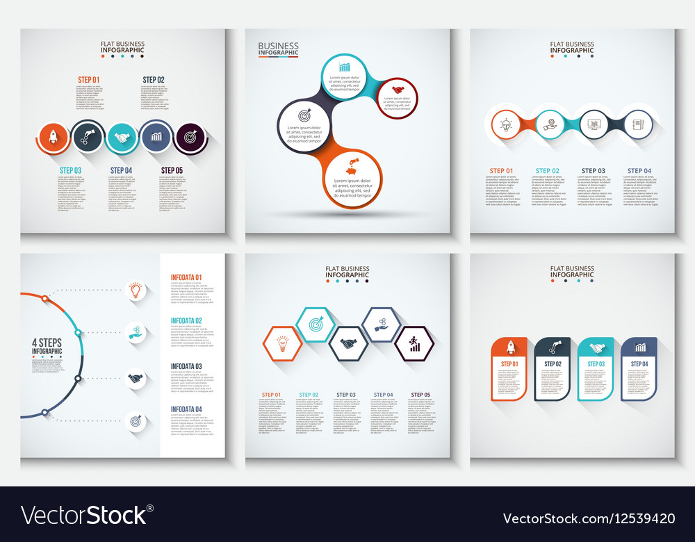 Thin line flat element for infographic Royalty Free Vector