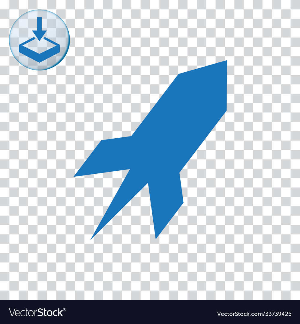 Rocket icon for web and mobile Royalty Free Vector Image