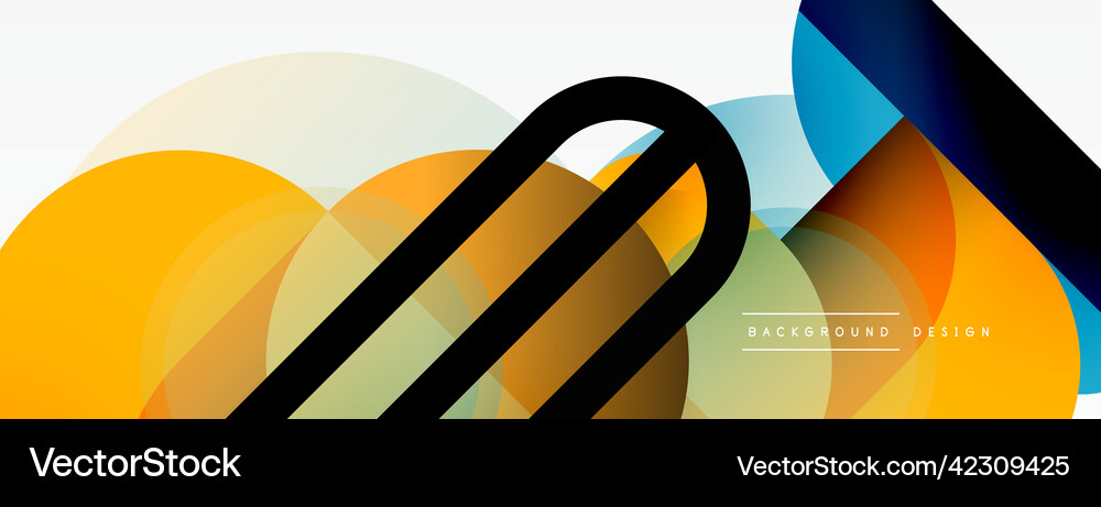 Round triangle shapes lines and circles geometric Vector Image