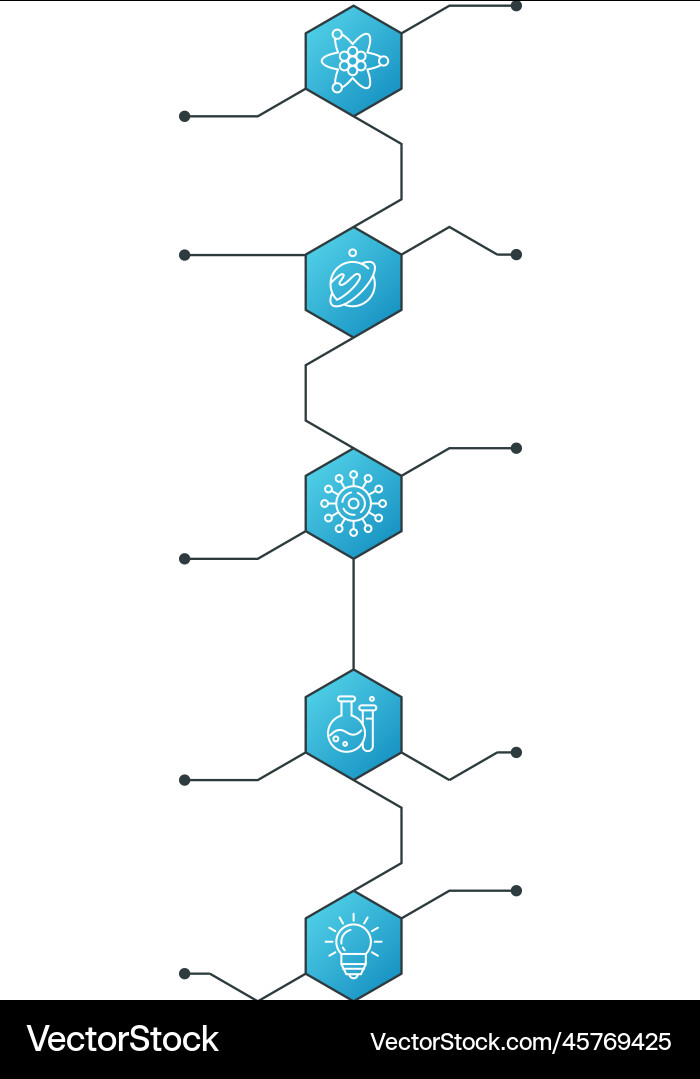 Science branches blue pictogram infographic Vector Image