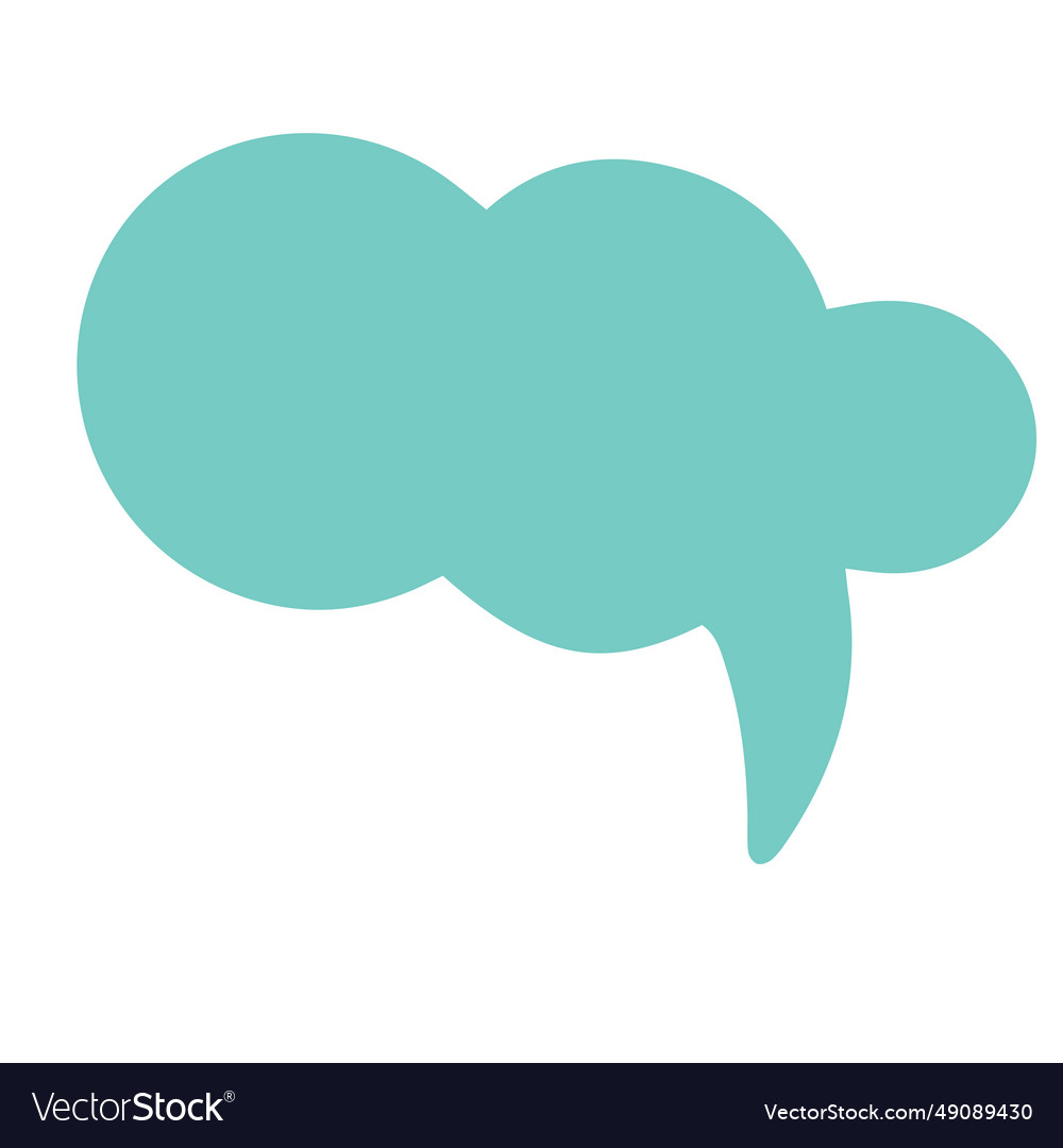 Comic bubble chat icon element Royalty Free Vector Image
