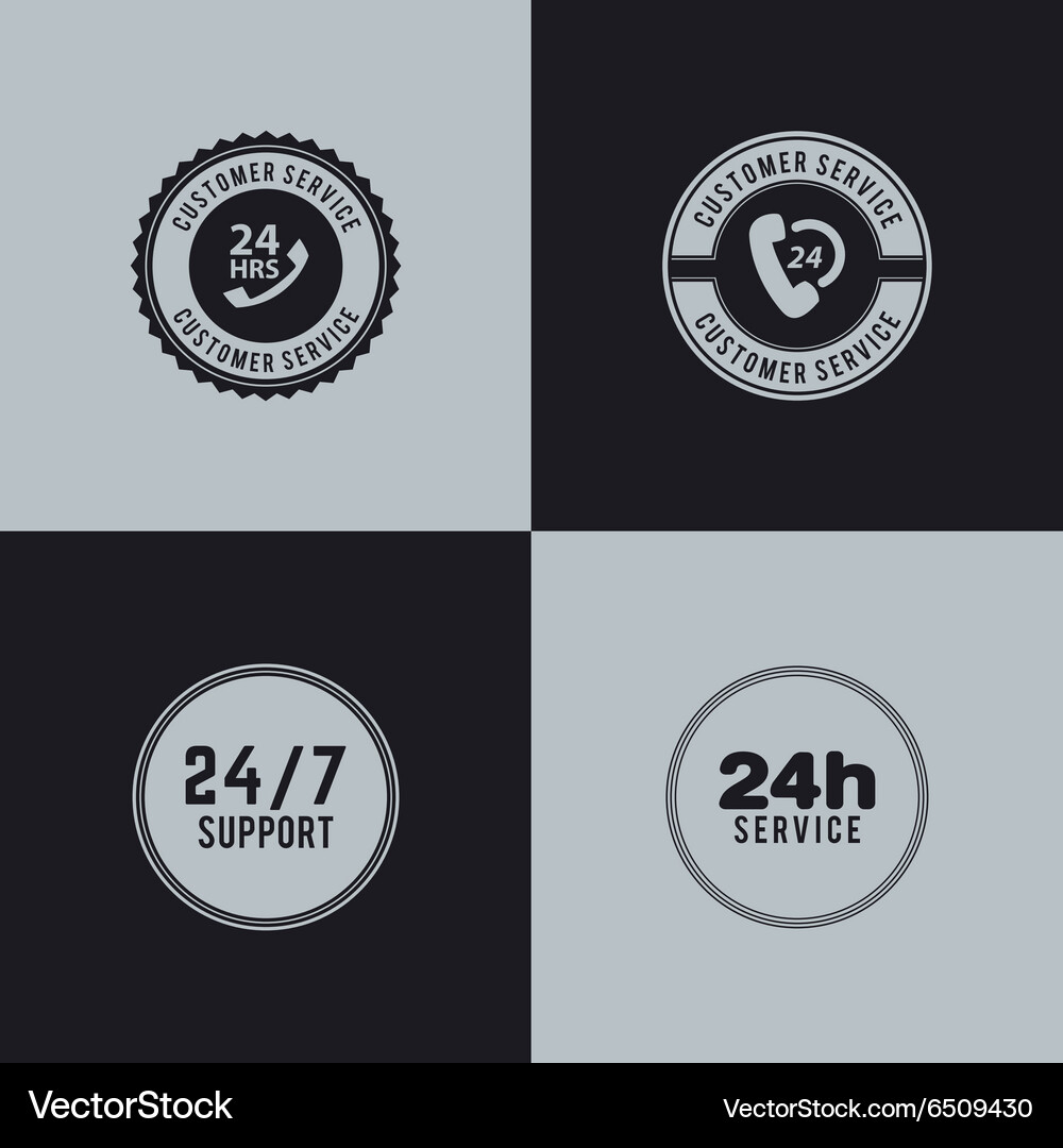 Delivery service labels Royalty Free Vector Image