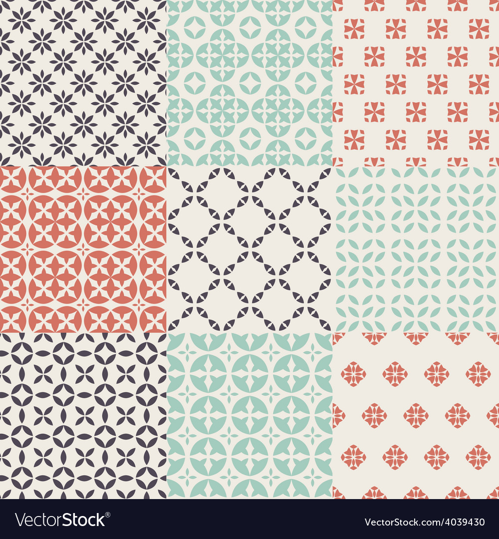 Pattern Set Royalty Free Vector Image - VectorStock