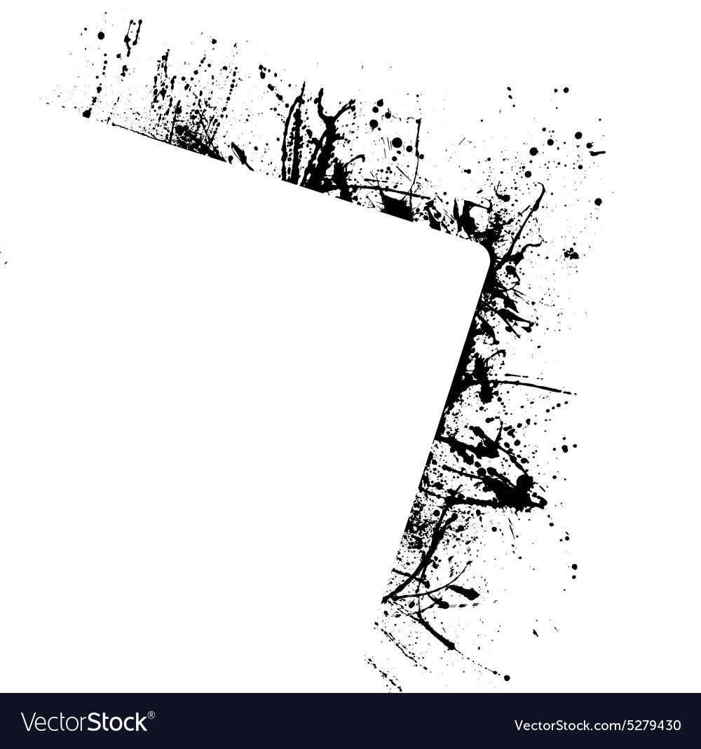 Splash frame Royalty Free Vector Image - VectorStock