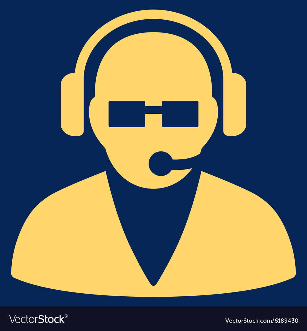 Support operator icon Royalty Free Vector Image