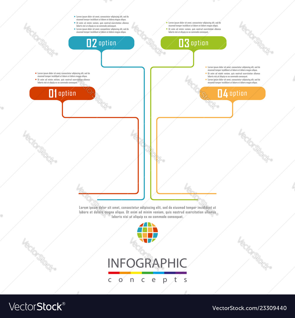 Abstract infographic template for chart diagram Vector Image