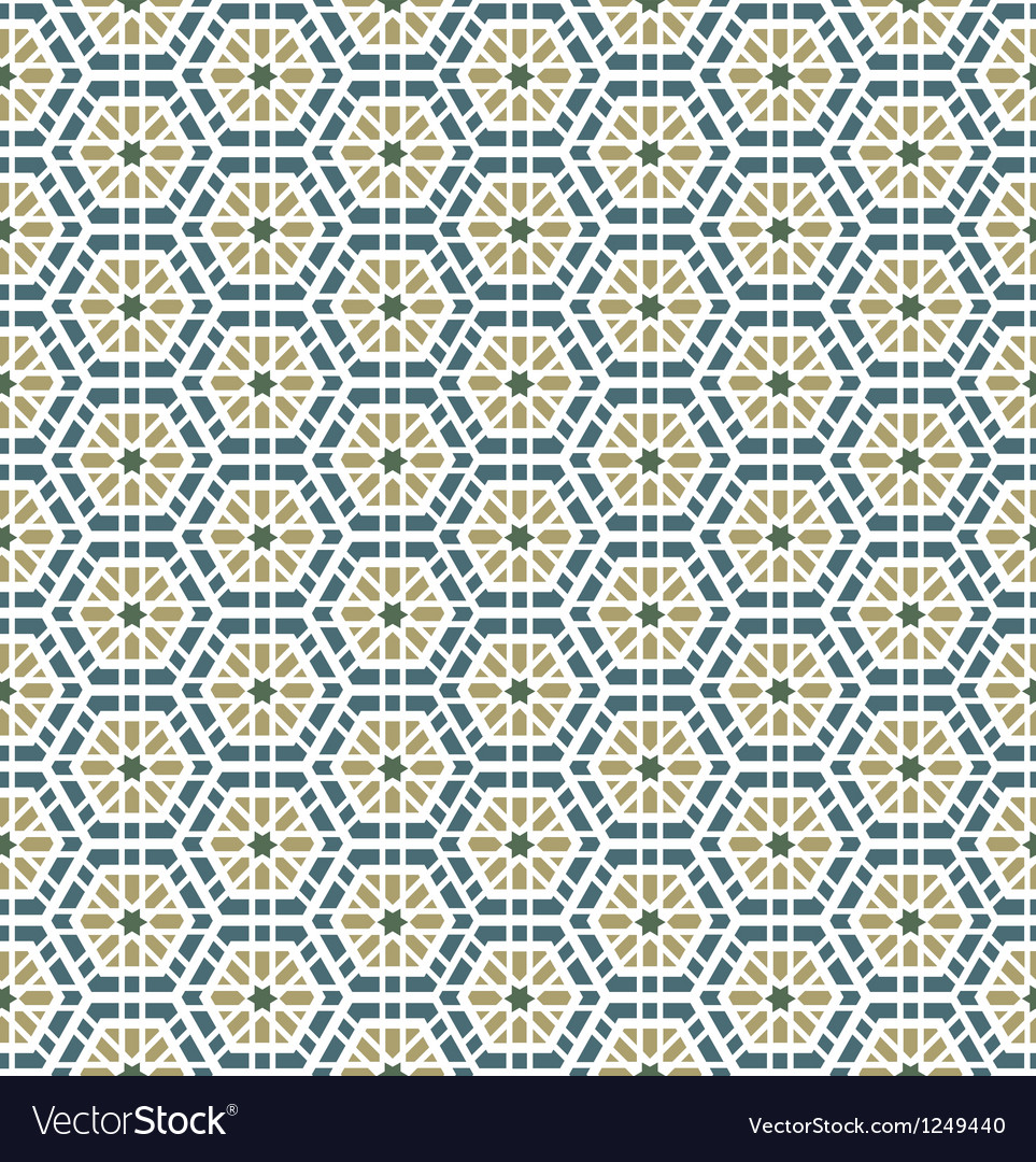 Arabic seamless pattern background Royalty Free Vector Image
