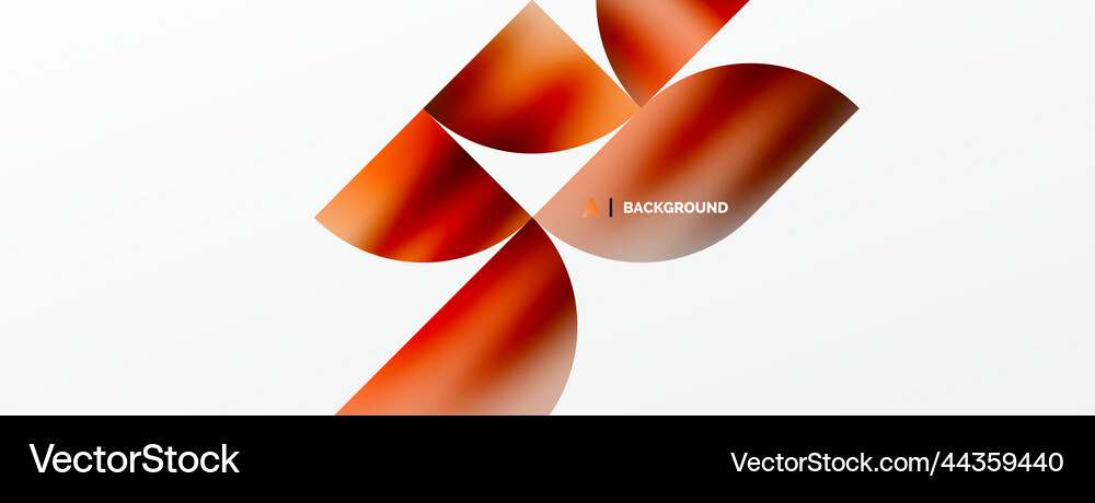 Circle geometric background metallic color shiny Vector Image