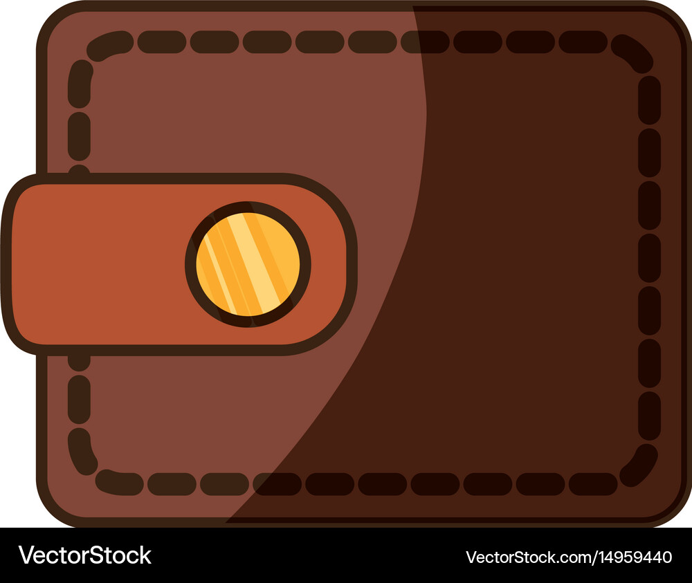 Cute wallet to save money Royalty Free Vector Image