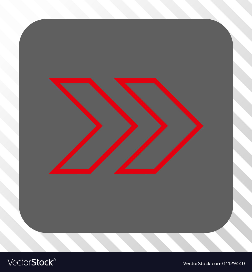 Shift right rounded square button Royalty Free Vector Image