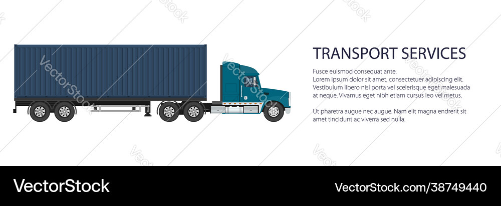 Shipping and freight goods banner Royalty Free Vector Image