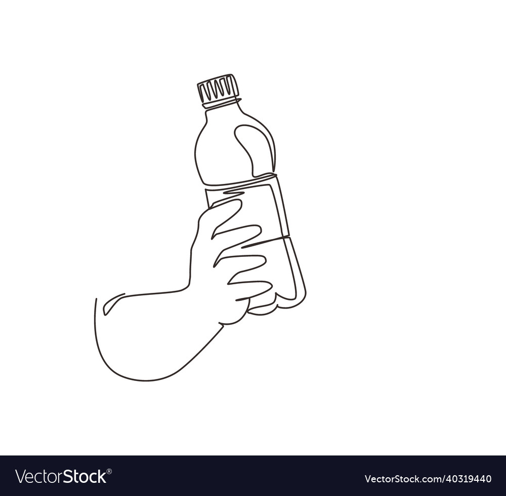 Single continuous line drawing hands holding Vector Image Single continuous line drawing hands holding Vector Image