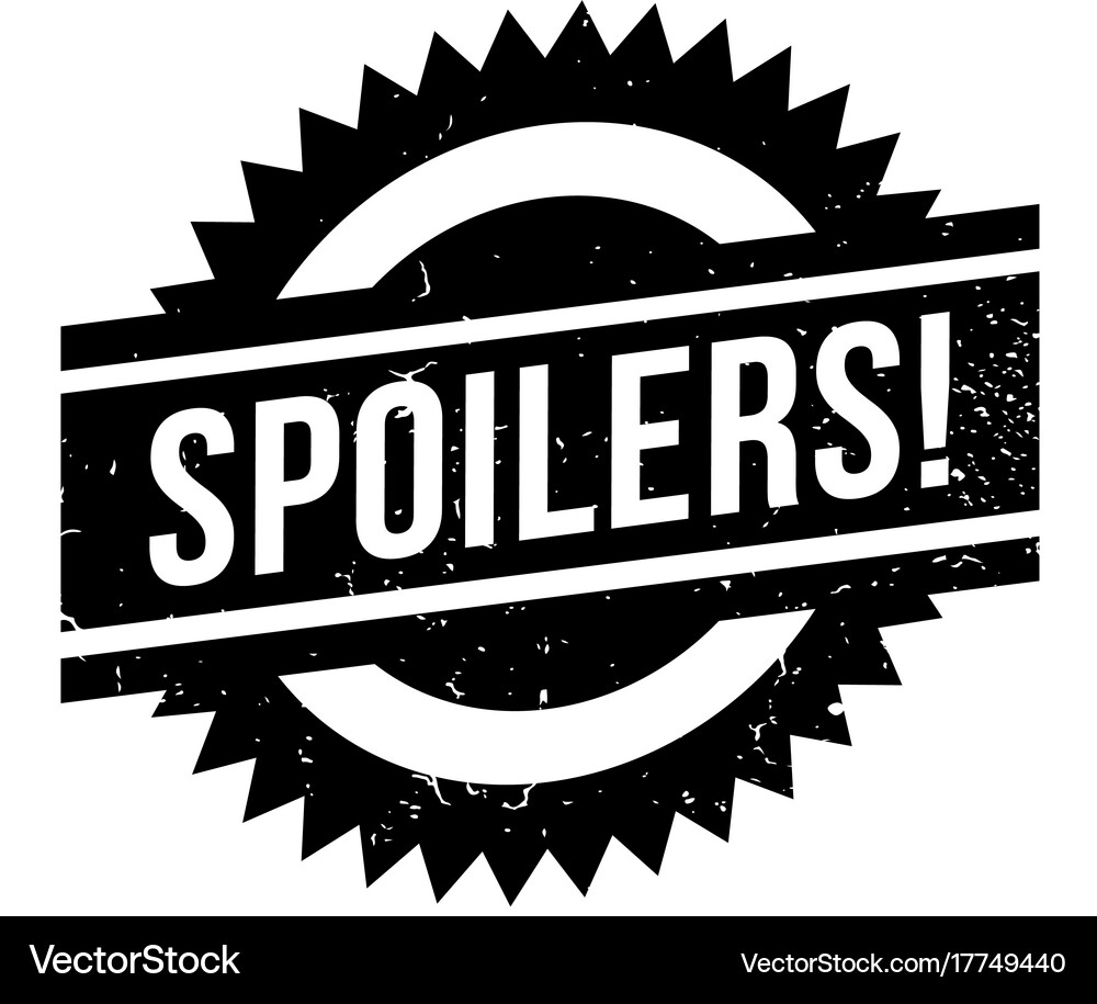 Spoilers rubber stamp Royalty Free Vector Image