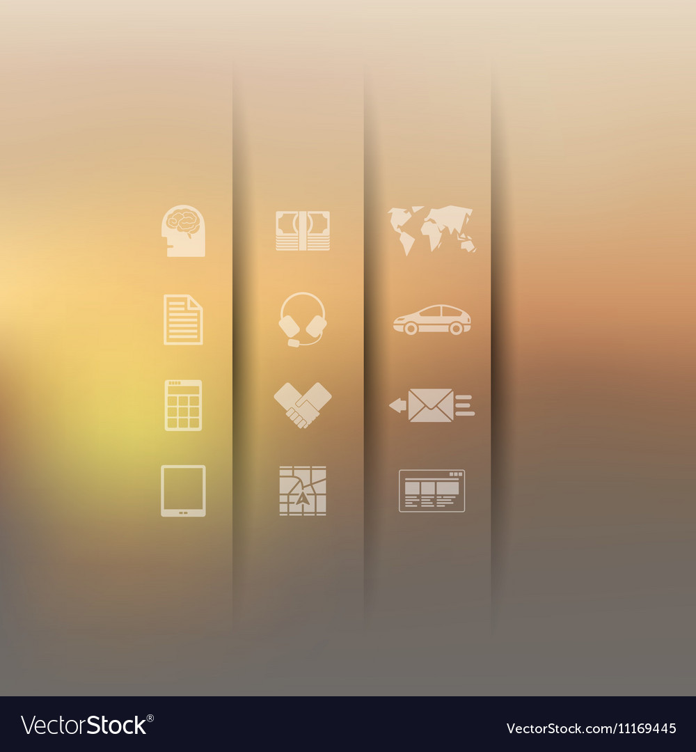 Business infographic with unfocused background Vector Image Business infographic with unfocused background Vector Image