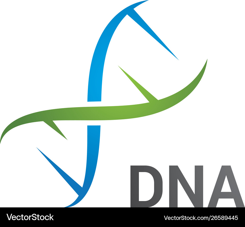 Dna logo Royalty Free Vector Image - VectorStock
