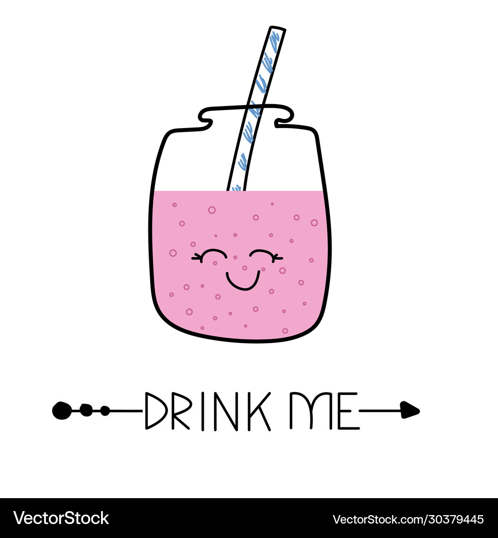 Drink-me Royalty Free Vector Image - VectorStock