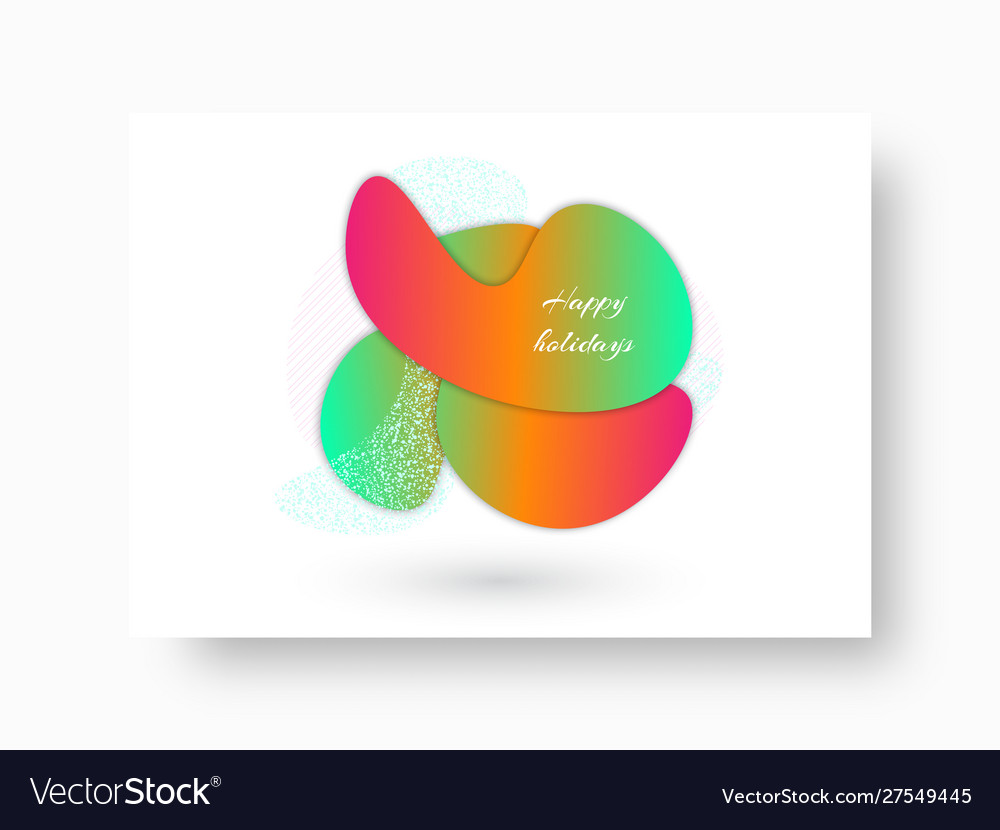 Dynamic elements on a rectangular backdrop Vector Image
