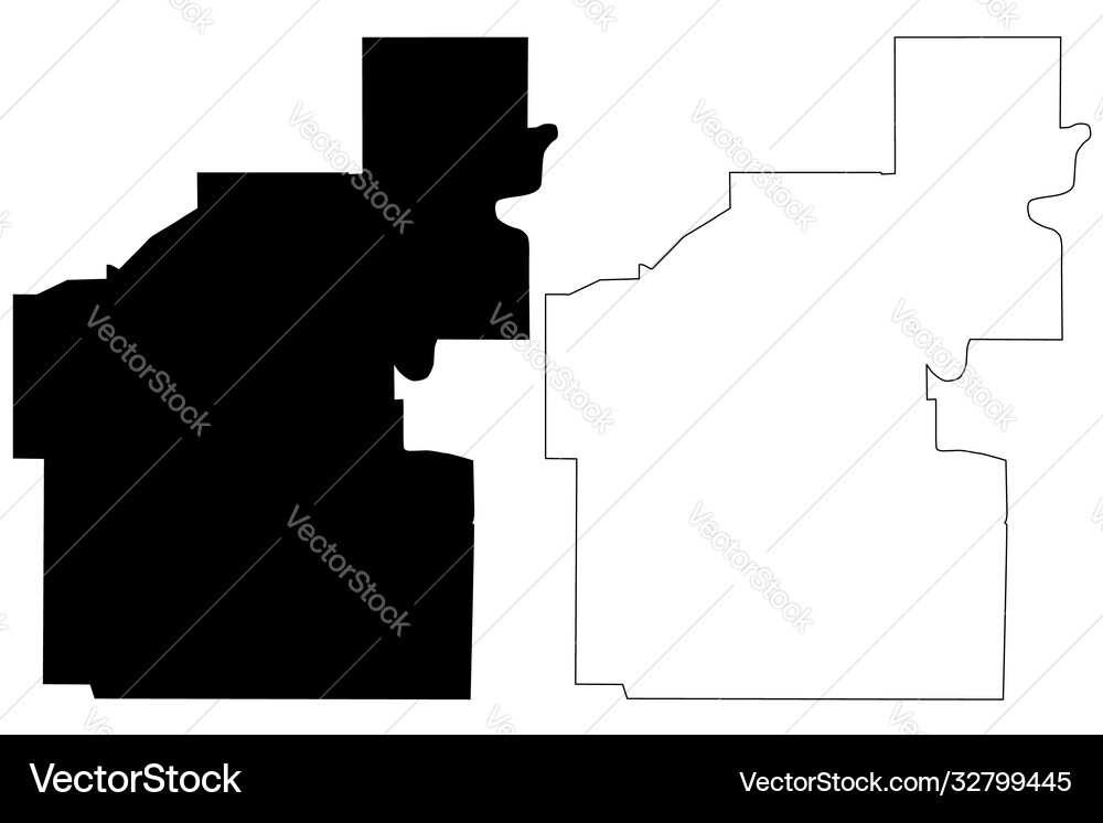 Edmonton city canada alberta province map Vector Image