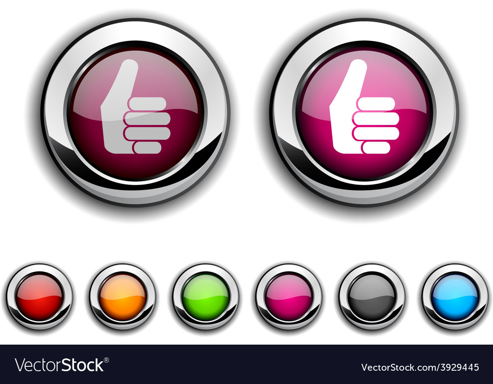 Good button Royalty Free Vector Image - VectorStock