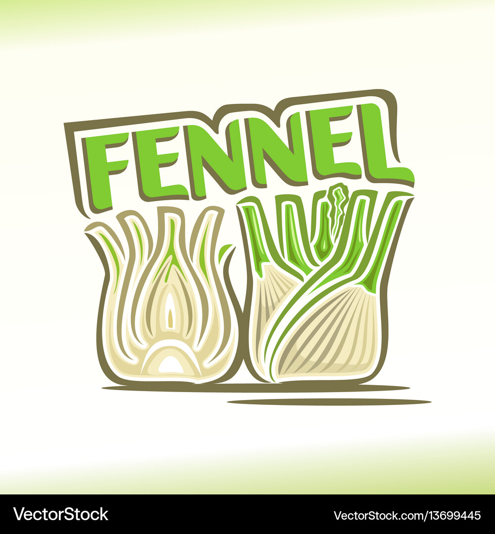 Logo for fennel Royalty Free Vector Image - VectorStock