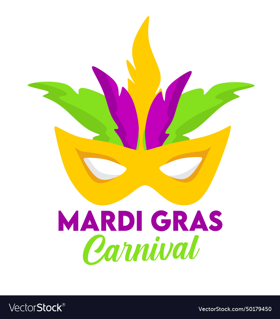 Celebrate shrove tuesday mardi gras Royalty Free Vector