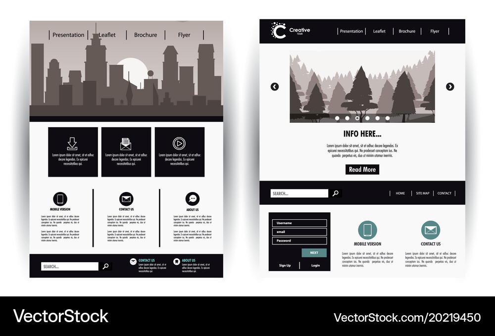 City brochure infographic Royalty Free Vector Image