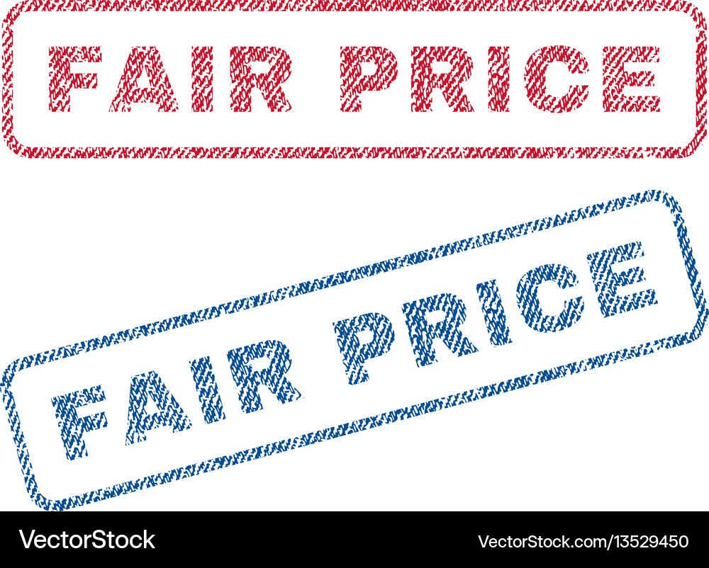 Fair price textile stamps Royalty Free Vector Image