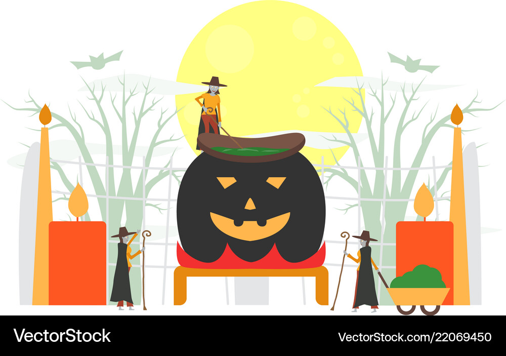 Minimal scene for halloween 31 october Royalty Free Vector