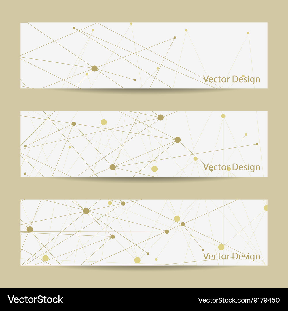 Set of horizontal banners Royalty Free Vector Image