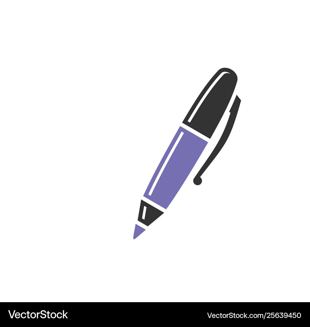Writing related icon on background for graphic Vector Image