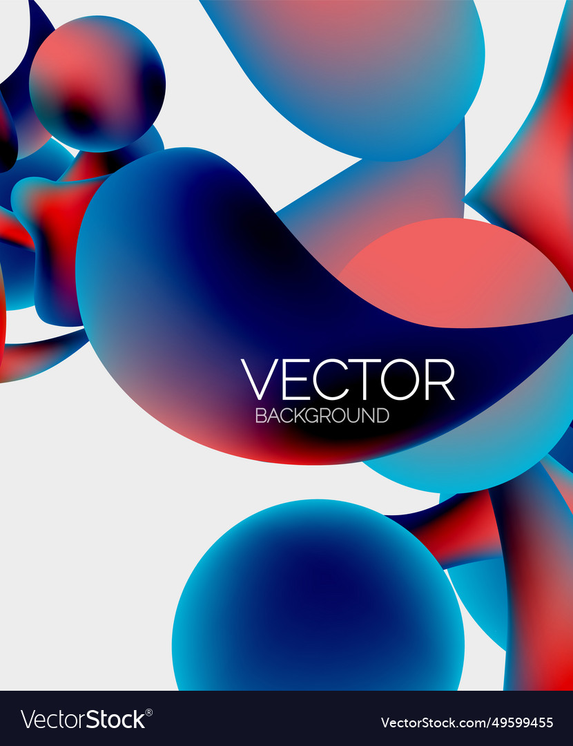 Abstract liquid bubble background Royalty Free Vector Image