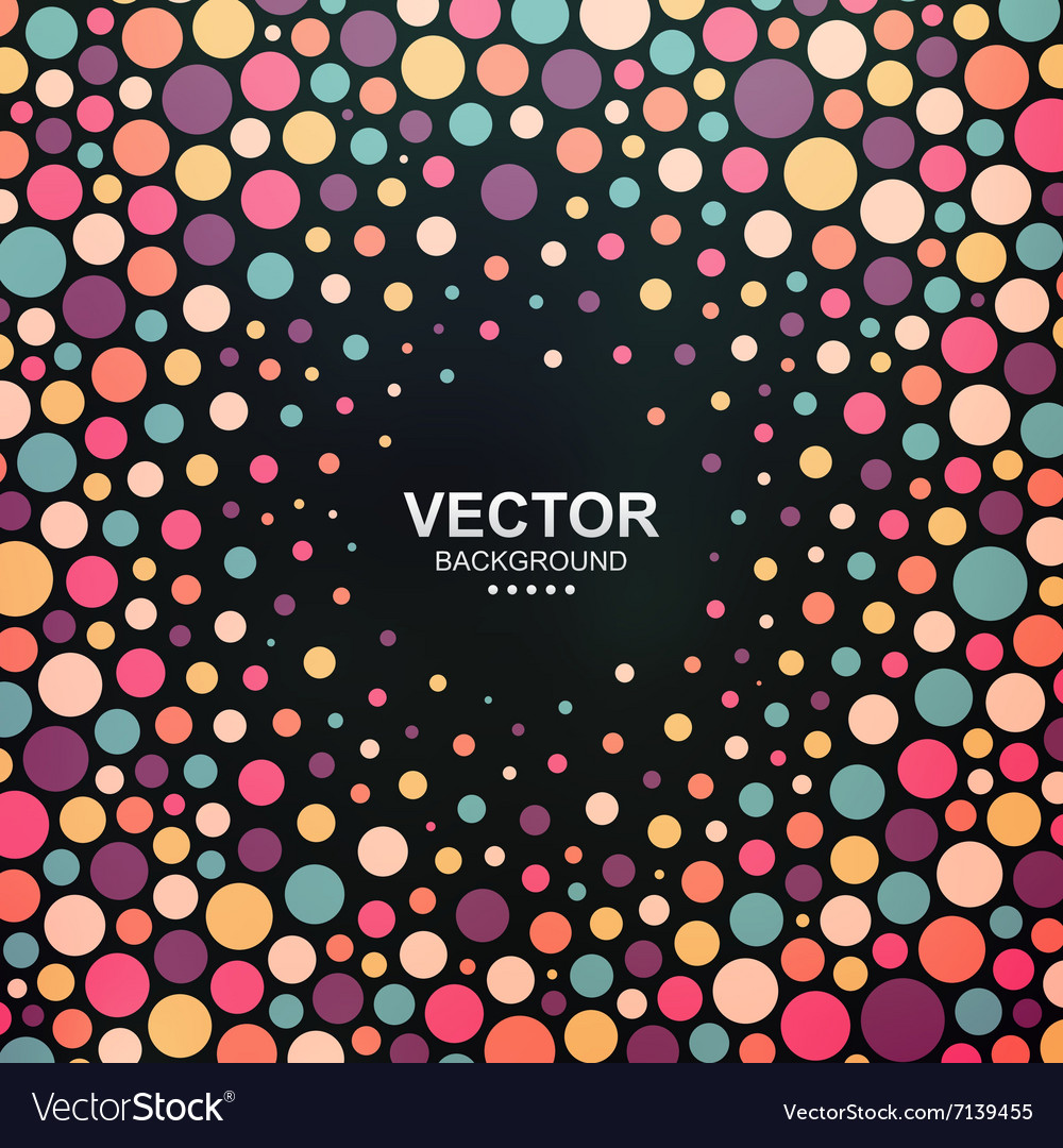 Colorful dotted abstract background Royalty Free Vector