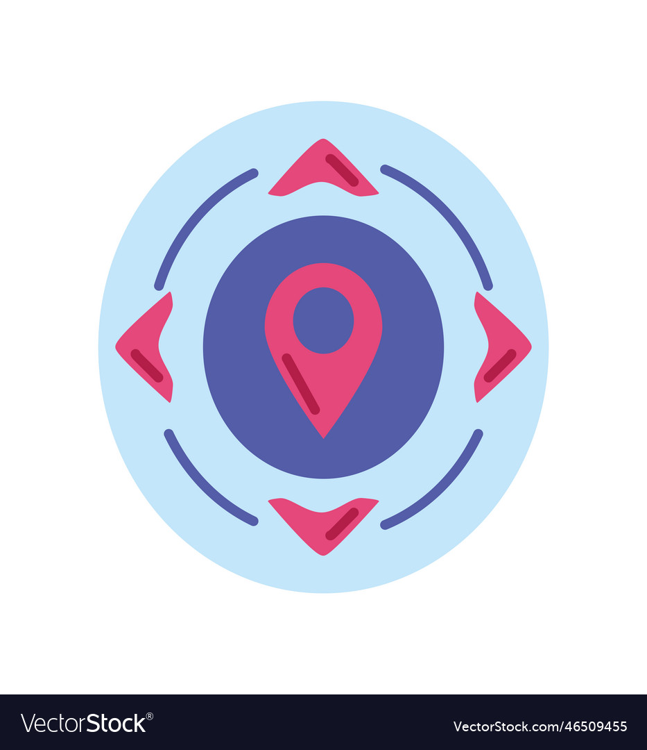 Gps Navigation Mobile App Royalty Free Vector Image