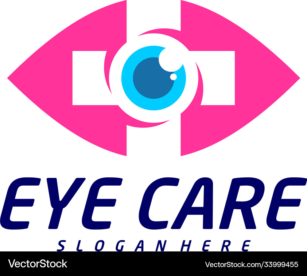 Health eye logo design template creative Vector Image