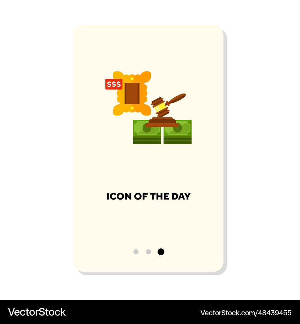 Money worth flat icon Royalty Free Vector Image