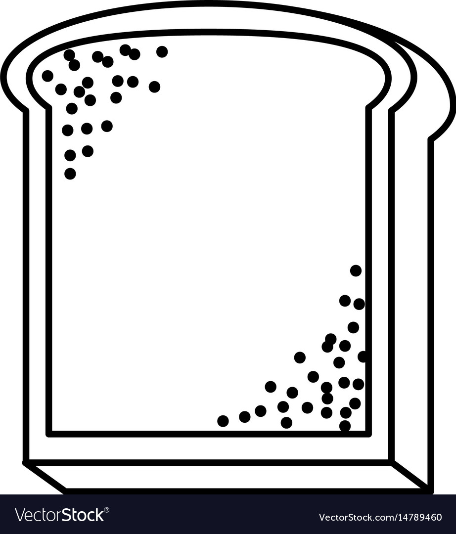 Bread slice icon Royalty Free Vector Image - VectorStock