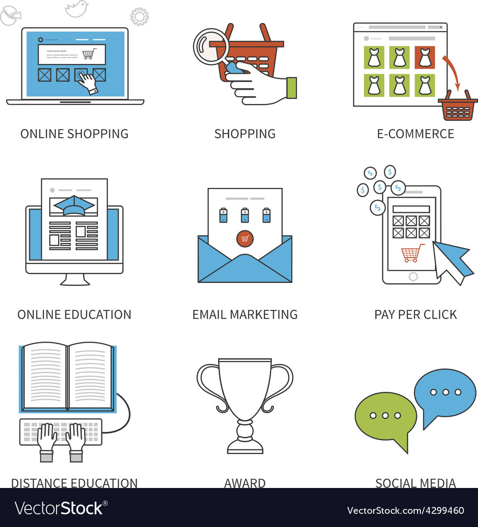 Flat design modern concept for Royalty Free Vector Image