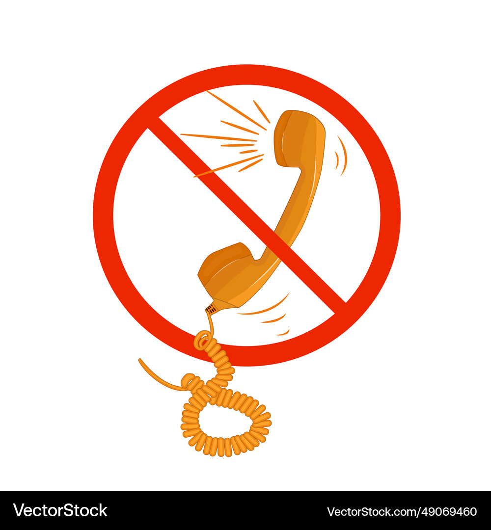 Sign banned speaking isolated on white background Vector Image