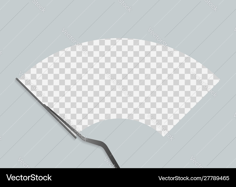 Car windscreen wipe glass wiper cleans Royalty Free Vector
