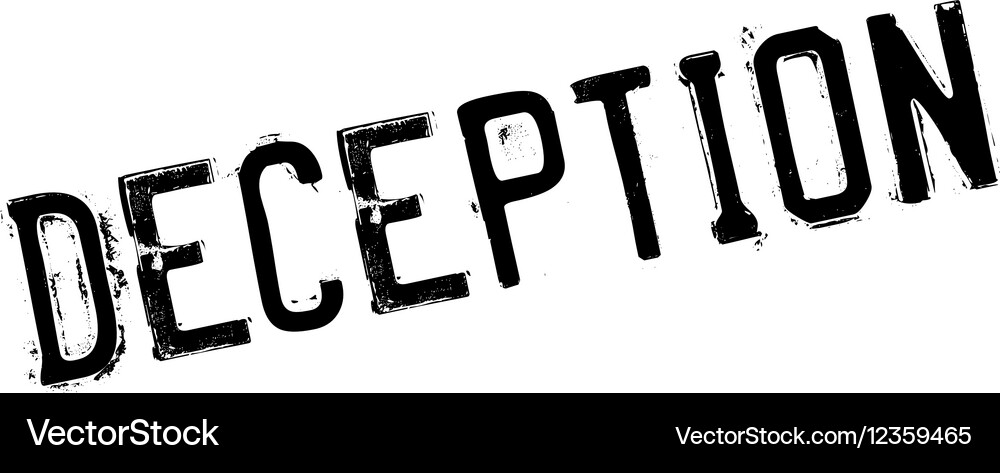 Deception rubber stamp Royalty Free Vector Image