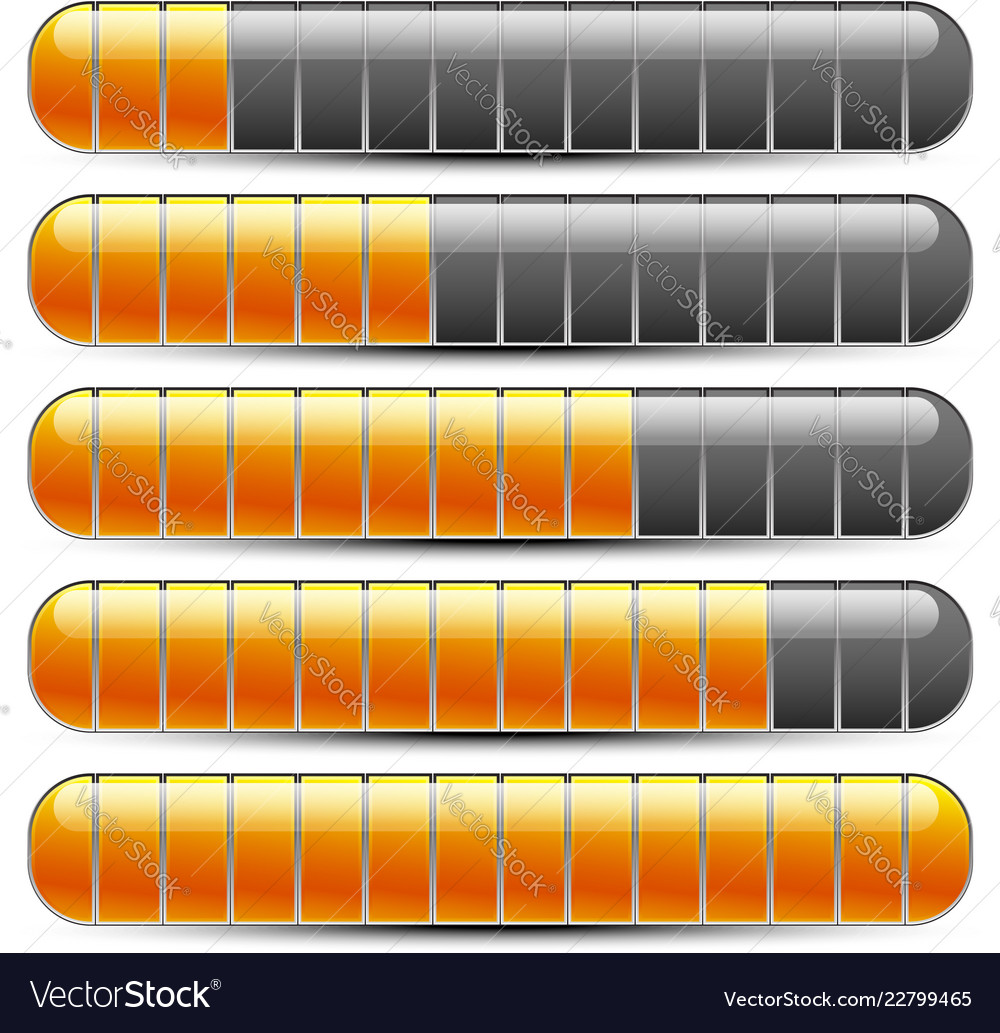 Horizontal bars loading bars Royalty Free Vector Image