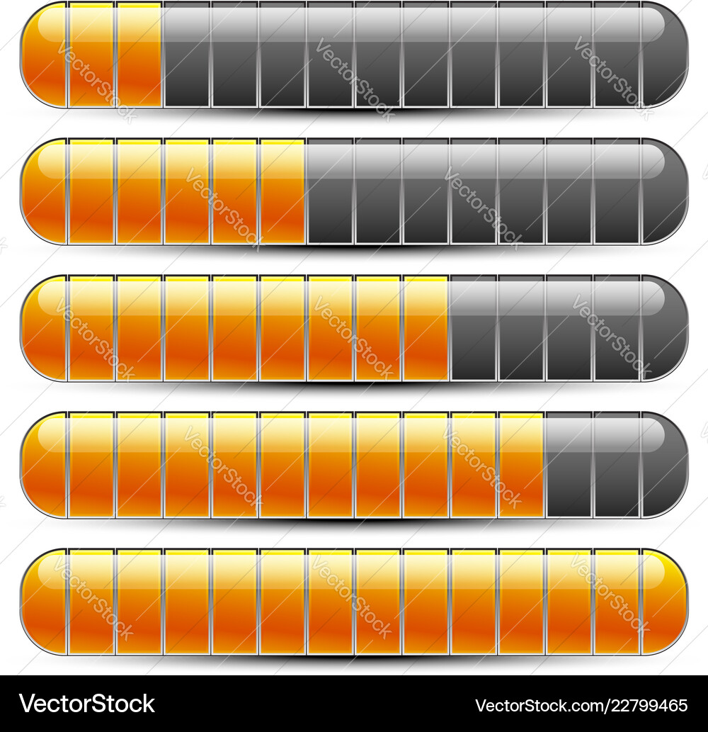 Horizontal bars loading Royalty Free Vector Image