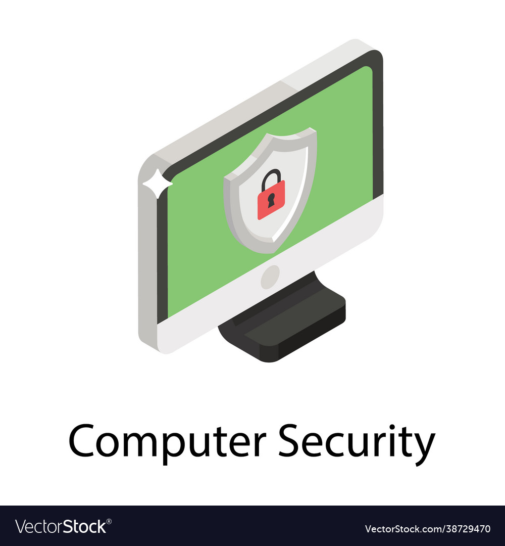 Computer security Royalty Free Vector Image - VectorStock