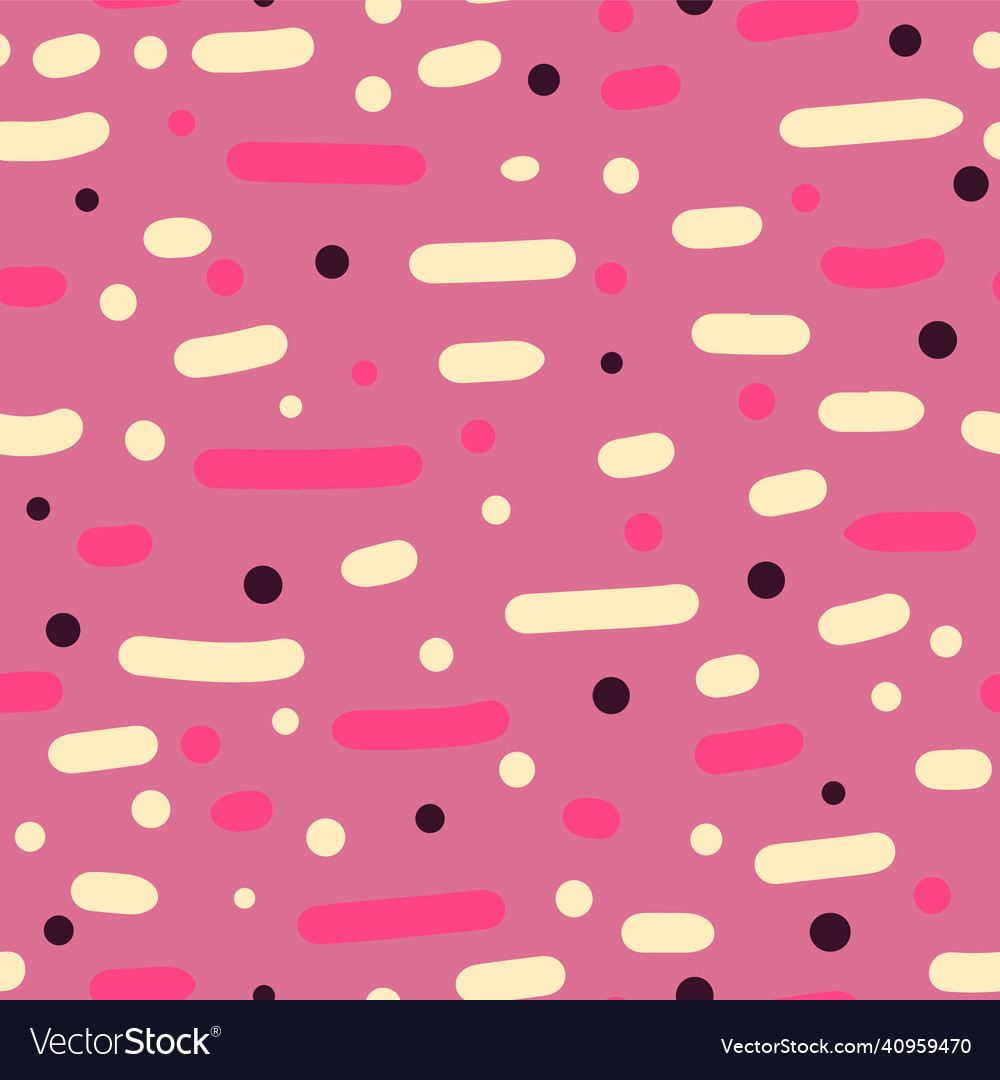 Dotted background doodle seamless simple pattern Vector Image