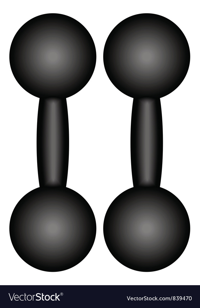 Dumbbells Royalty Free Vector Image - VectorStock